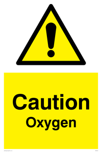 Caution Oxygen from Safety Sign Supplies