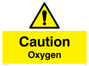 Caution Oxygen from Safety Sign Supplies