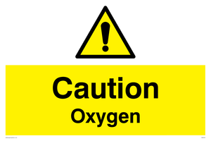 Caution Oxygen from Safety Sign Supplies
