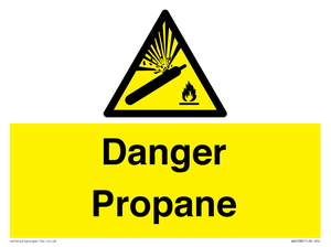 Danger Propane from Safety Sign Supplies