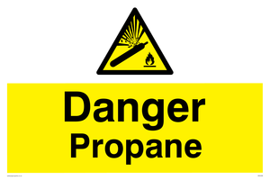 Danger Propane from Safety Sign Supplies