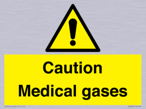 Caution Medical gases from Safety Sign Supplies
