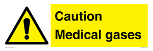 Caution Medical gases from Safety Sign Supplies