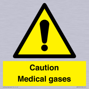 Caution Medical gases from Safety Sign Supplies