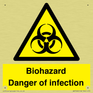 Biohazard Danger of infection from Safety Sign Supplies
