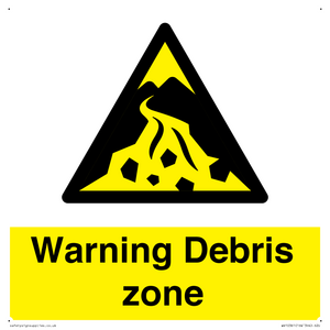 Warning Debris zone from Safety Sign Supplies