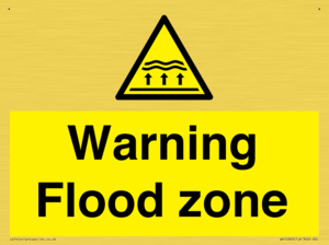Warning Flood zone from Safety Sign Supplies