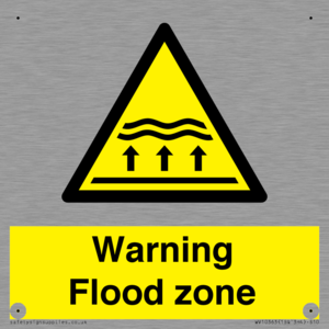 Warning Flood zone from Safety Sign Supplies