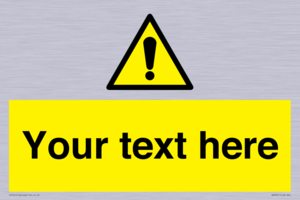 Custom warning safety sign from Safety Sign Supplies