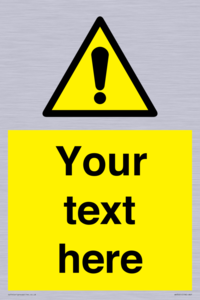 Custom warning safety sign from Safety Sign Supplies