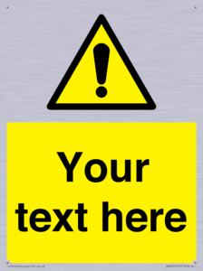 Custom warning safety sign from Safety Sign Supplies