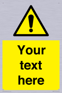 Custom warning safety sign from Safety Sign Supplies