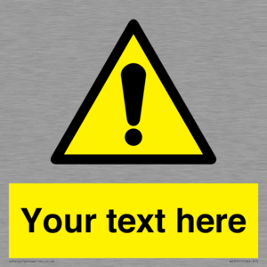 Custom warning safety sign from Safety Sign Supplies