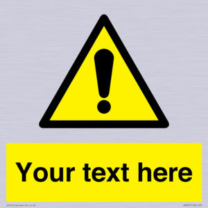 Custom warning safety sign from Safety Sign Supplies