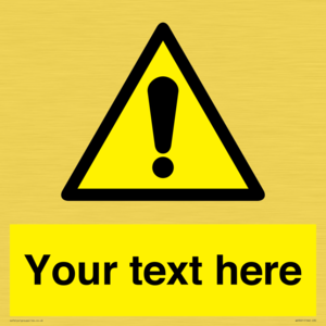 Custom warning safety sign from Safety Sign Supplies