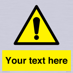 Custom warning safety sign from Safety Sign Supplies