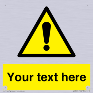 Custom warning safety sign - WV3001