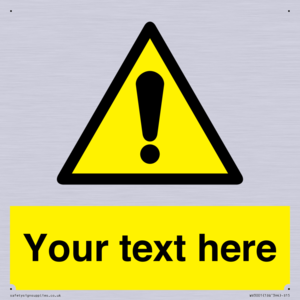 Custom warning safety sign - WV3001