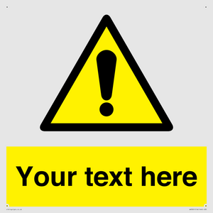 Custom warning safety sign - WV3001