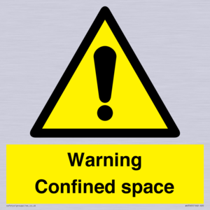 Warning Confined space from Safety Sign Supplies