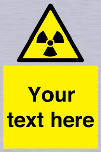 Custom Radioactive Material Sign from Safety Sign Supplies