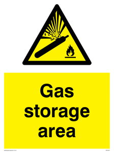 Gas Storage Area from Safety Sign Supplies