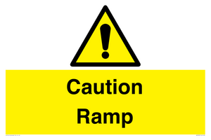 Caution Ramp from Safety Sign Supplies