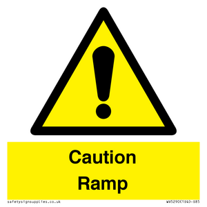 Caution Ramp from Safety Sign Supplies