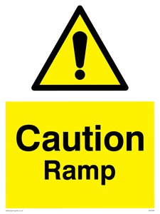 Caution Ramp from Safety Sign Supplies