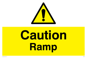 Caution Ramp from Safety Sign Supplies