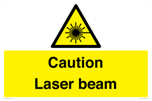 Caution Laser beam from Safety Sign Supplies