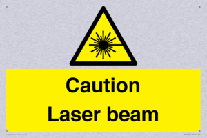 Caution Laser beam from Safety Sign Supplies