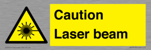 Caution Laser beam from Safety Sign Supplies