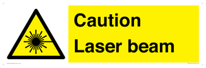 Caution Laser beam from Safety Sign Supplies