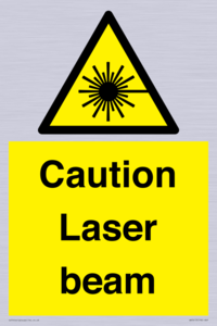 Caution Laser beam from Safety Sign Supplies