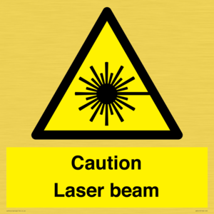 Caution Laser beam from Safety Sign Supplies