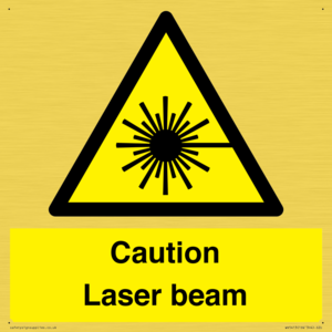 Caution Laser beam from Safety Sign Supplies