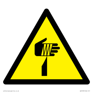 W022 Warning: Sharp element from Safety Sign Supplies