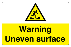 Warning Uneven surface from Safety Sign Supplies