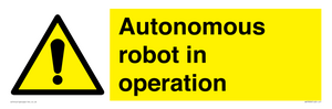 Autonomous robot in operation from Safety Sign Supplies