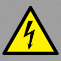 electrical warning symbol only from Safety Sign Supplies