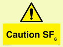 Caution SF6 from Safety Sign Supplies