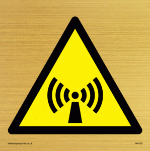 electro-magnetic radiation symbol only from Safety Sign Supplies
