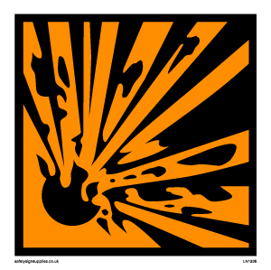Explosive Symbol - CHIP from Safety Sign Supplies
