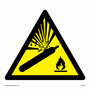 gas cylinder symbol only from Safety Sign Supplies