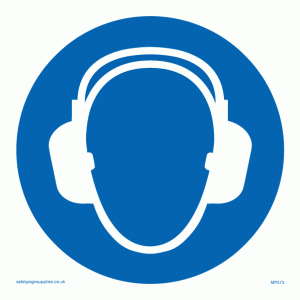 ear protection symbol only from Safety Sign Supplies