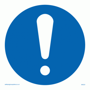 exclamation symbol only from Safety Sign Supplies