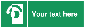 Custom Turn Anti-Clockwise Sign from Safety Sign Supplies