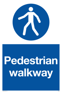 Pedestrian walkway from Safety Sign Supplies