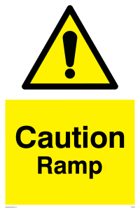 Caution Ramp from Safety Sign Supplies